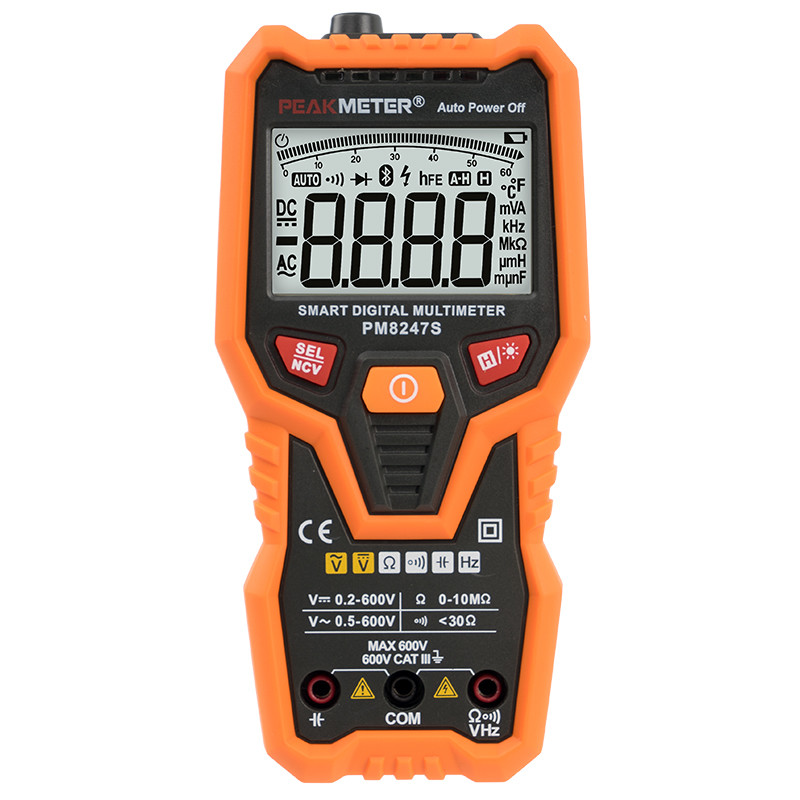 PEAKMETER PM8247S Commercial Smart Full Auto Range High Precision Amp ...