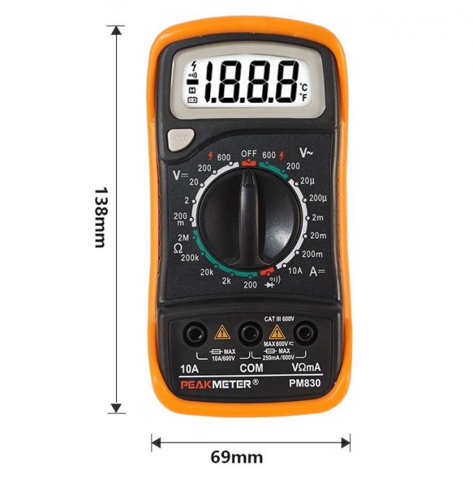 PM830 Hand - Held High Voltage Meter Multimeter, Commercial Electric ...